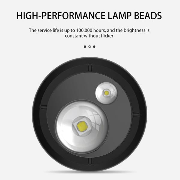 Quality Infrared Pocket 18650 LED Glare Flashlight Waterproof Type C Interface for sale