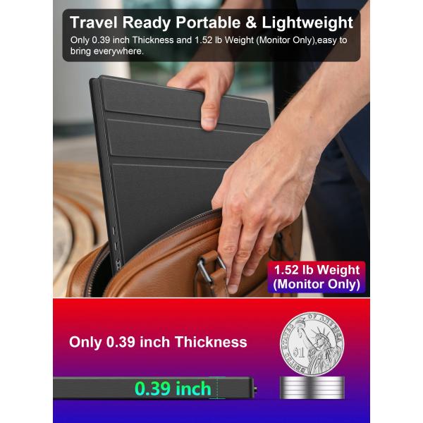 Quality 16 inch Built in Battery Portable Gaming Monitor Active Stylus Pen Type c HDR  2.5K  For Ps5 for sale