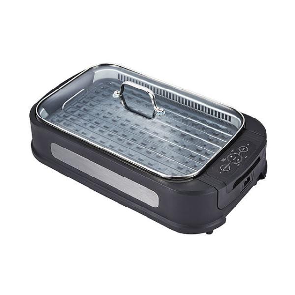 Quality HomeSmokeless Electric Skillet with Removable Temperature Probe Indicator Light for sale