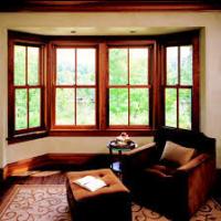 China Sound Insulation Storm Aluminium Bow Windows Double Tempered Glass factory