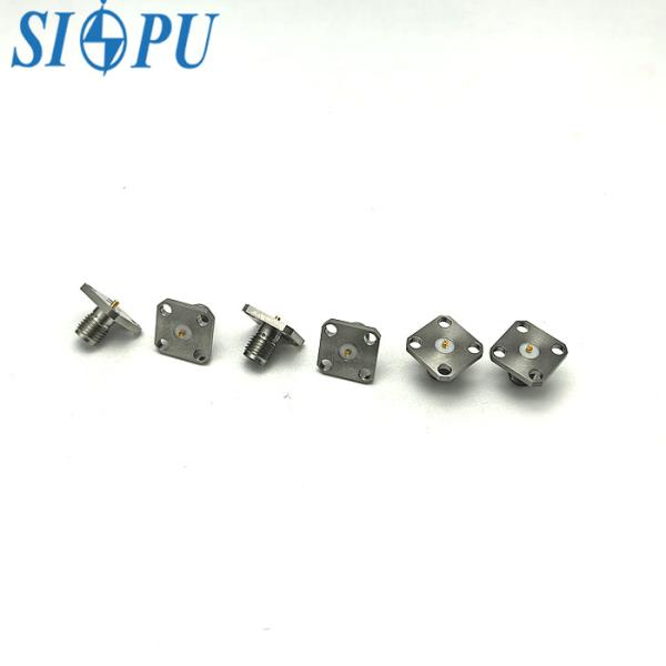 Quality SMA Female RF Coaxial Connector – Slotted, Flange Mount Socket, 18GHz for sale