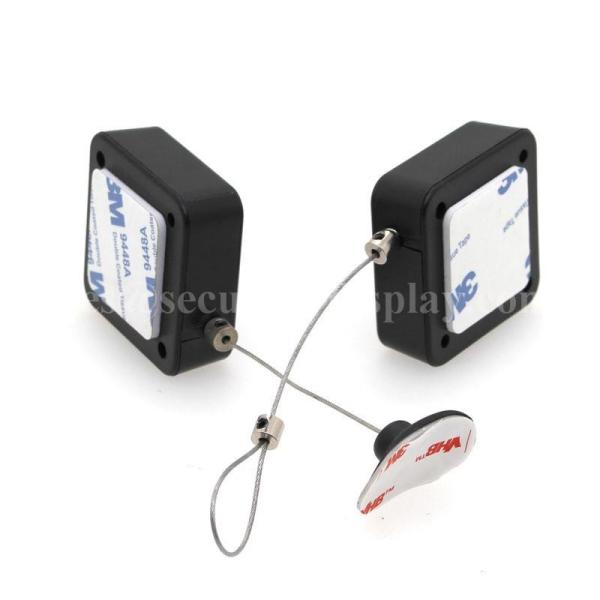 Quality ABS Shell Anti Theft Cable Retractor With 3M Sticker for sale