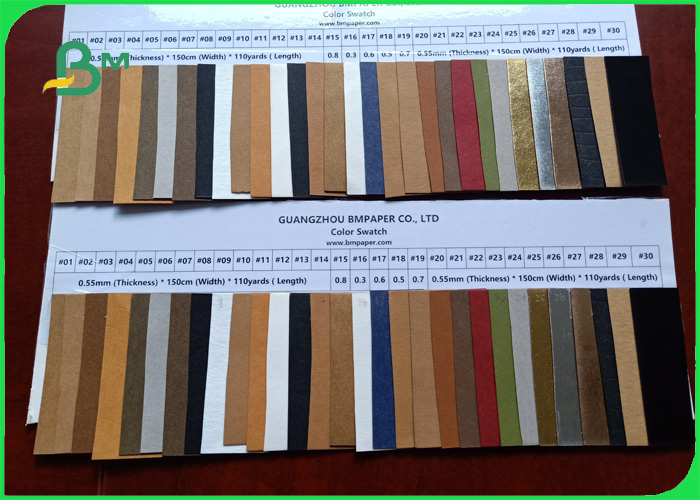 0.3 / 0.55 / 0.8 mm Soft and wear resistant washable kraft paper DIY bags