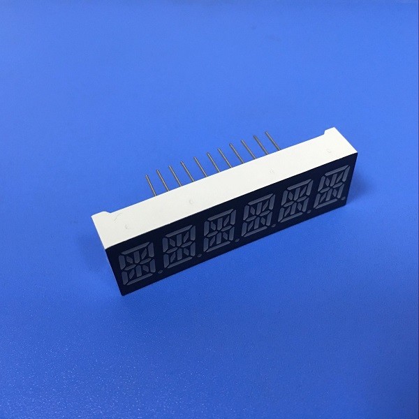 Quality 0.39 Inch 6 Digit 14 Segment Display Common Cathode Ultra Blue Process Control for sale
