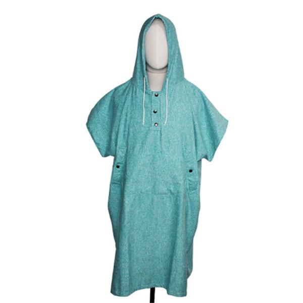 Quality Customized Sand Free Microfiber Poncho Towel Hooded Changing Towel Robe for sale