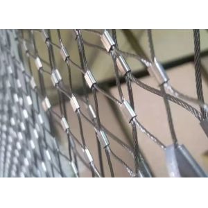 Quality 316 Flexible Ferrule Stainless Steel Wire Rope Mesh For Zoo Fence for sale