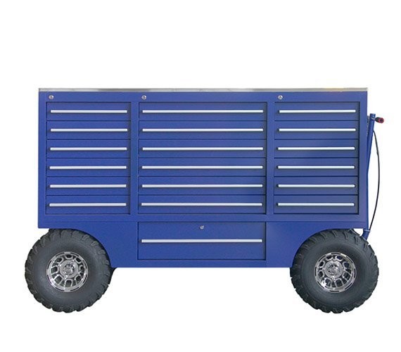 Quality Heavy Duty Texture Grain Powder Spray Surface Treatment Mobile Tool Trolley with for sale
