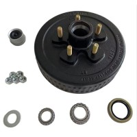 Quality 3500 Lb Trailer Axle Brake Drum 5 On 4 1/2" Brake Drum Kit for sale