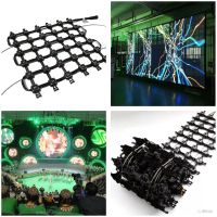 Quality P100mm LED Mesh Screen Durable For Outdoor Facade / Glass Building for sale