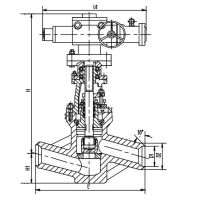 Quality Grey Cast Iron Power Station Valve, Globe Valves J961Y-25 for sale