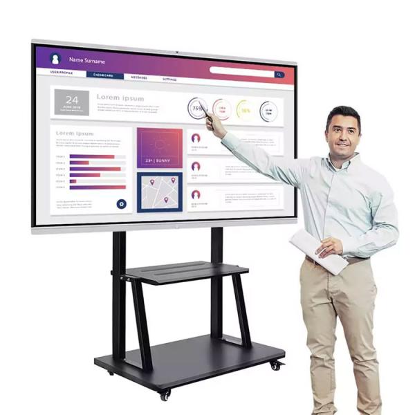 Quality 55 Inch Multi Touch Interactive Whiteboard , Intelligent Interactive Flat Panel for sale