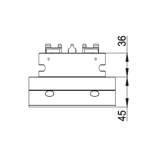 Quality SY-ER019 D100 Vertical Mounted Manual Chuck For CNC Machine Tools / Inspection for sale