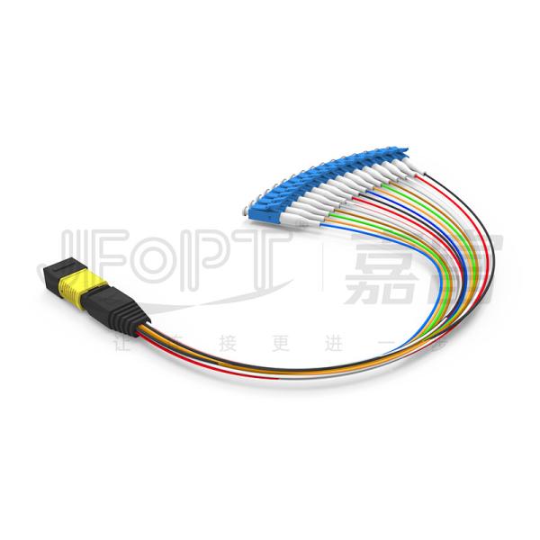 Quality MPO-LC Patch Cord 16 Cores Single-mode Low Loss G657A1/G657A2 Type A Module Box for sale
