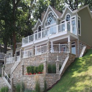 Quality Aluminum Staircase Railing XY-PF030 - Custom Colors & Mounting Options for sale