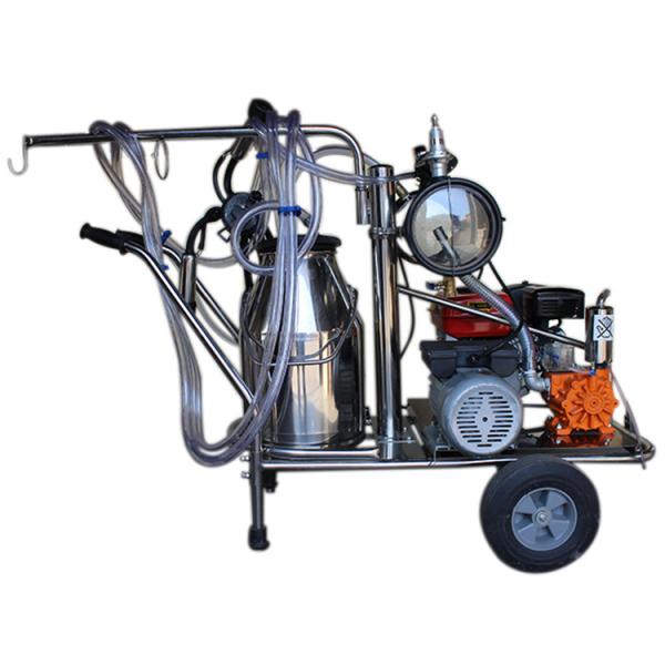 Quality 50KPa Single Bucket Trolley Milking Machine With Gasoline Engine for sale