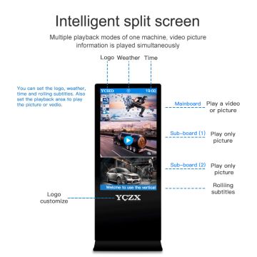 Quality Indoor Touch Screen Kiosk / HD LED Digital Signage Display For Supermarket for sale