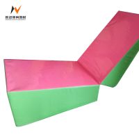 Quality Gymnastics Aerobics Tumbling Wedge Folding Incline Mat for Exercise and Training for sale