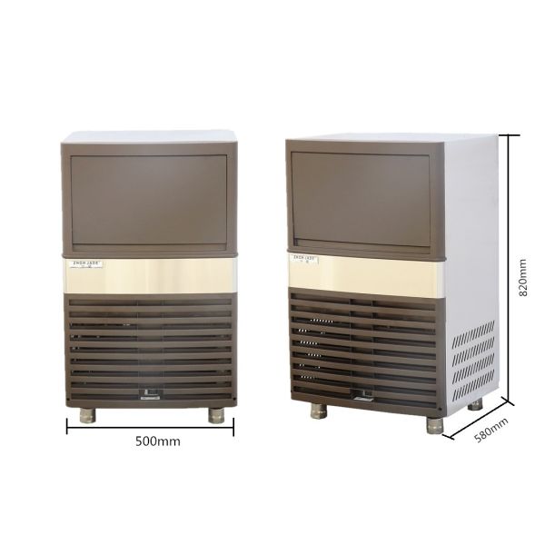 Quality 370w Automatic Saving Electricity Ice Cube Dispenser Machine With Dark Brown for sale