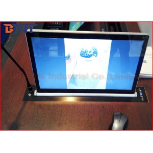Quality Microphone Vertical Motorized LCD Monitor Lift With 17.3 Inch LED Screen for sale