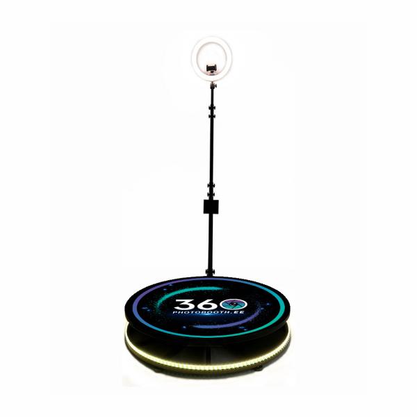 Quality Wireless 360 Video Photo Booth Selfie Platform Portable Automatic Rotating for sale
