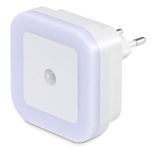 Quality 3 Modes 1W ABS 50000hours Wall Plug In Motion Sensor Light for sale