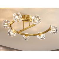 Quality Creative Living Room Bedroom Crystal LED Ceiling Light Switch Control for sale