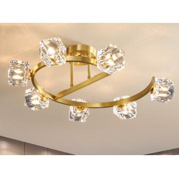 Quality Creative Living Room Bedroom Crystal LED Ceiling Light Switch Control for sale