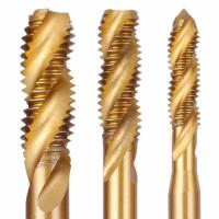 Quality M12 Titanium Coated Spiral Flute HSS Machine Taps DIN371 for sale