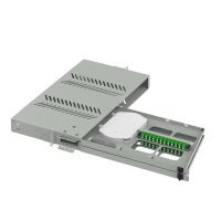 China Sub Optic Distribution Frame 24 Ports LC APC Swing Type 19 Inch Fiber Optic Patch Panel factory