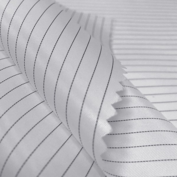 Quality 110GSM Anti Static Polyester Carbon ESD Clothing Material for sale
