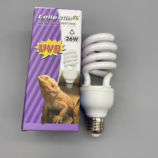 Quality Chameleons Iguanas 26W 10.0 CFL UVB Bulb 220V Compact Fluorescent Bulbs for sale