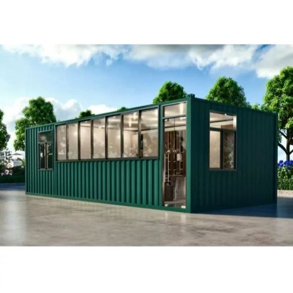 Quality Steel Frame Expandable Container House with Glass Curtain Walls and Fire-Resistant Design for Mobile Offices and Emergency Shelters for sale