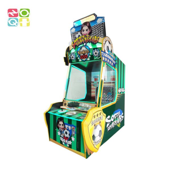Quality Soccer shooting goal Coins Operated arcade Entertainment Redemption Game Machine for sale