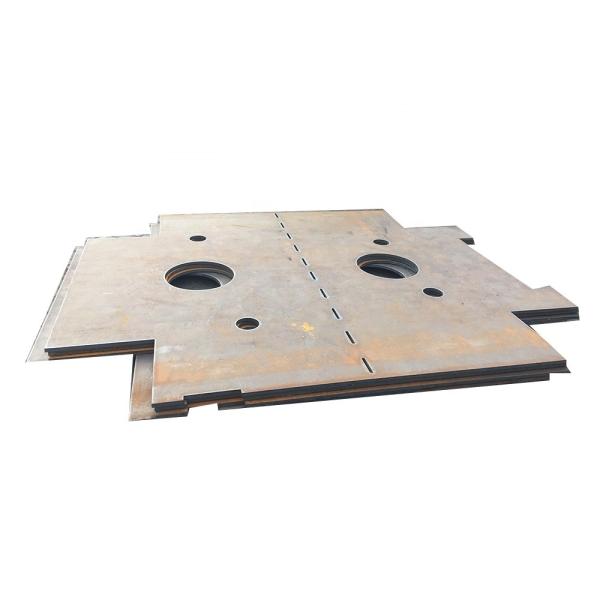 Quality ASTM Heavy Duty CNC Flame Cutting Fixing Plate Flanges Carbon Steel Metal Parts for sale