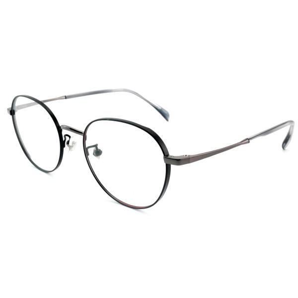 Quality FM2571 Stainless Optical Eyeglasses Frames , Unisex Full Rim Round Frame for sale
