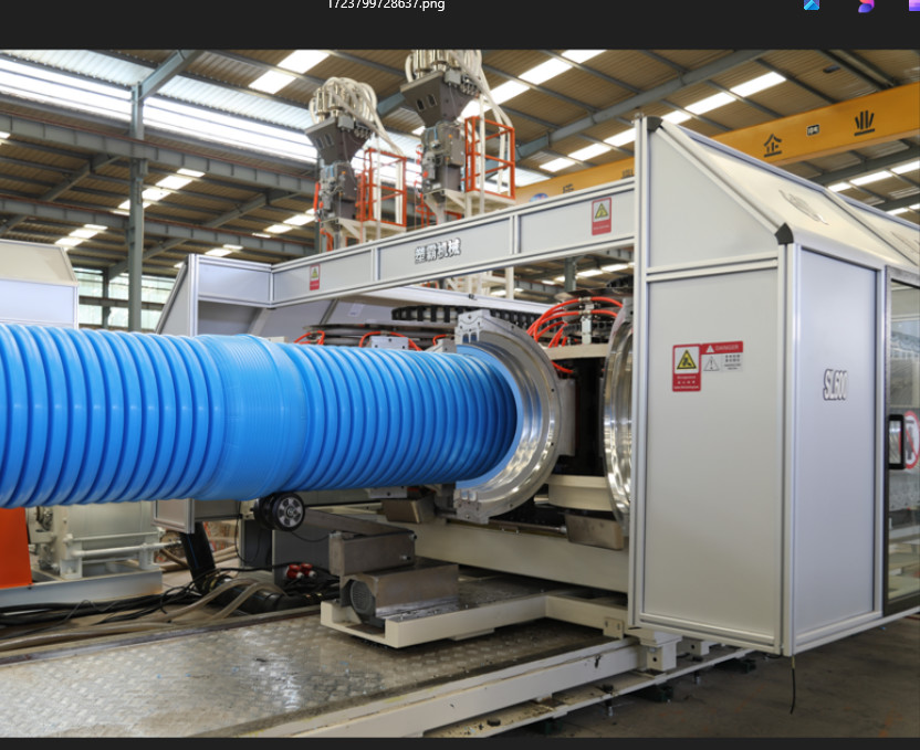 Quality Closed Loop Water Cooling Plastic Corrugated Pipe Extruding Machine Processing for sale