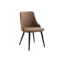 Quality Leather Seater Chrome Metal Leg Modern Leisure Chair for sale
