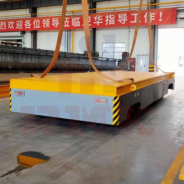 Quality 50 Tons Heavy Load Trackless Transfer Trolley Hydraulic Steering for sale