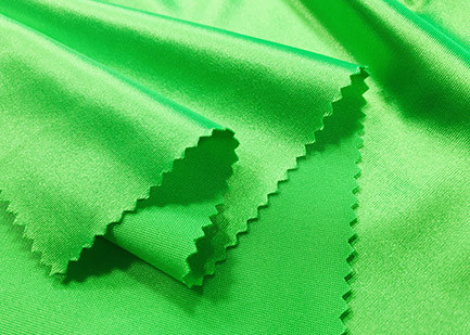 Quality 240GSM 93% Polyester Bathing Suit Material / Bright Green Swimsuit Cloth for sale