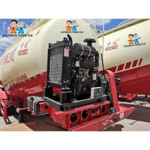 Quality Q345 Steel 3 Axles 50m3 Dry Cement Tanker Trailer for sale