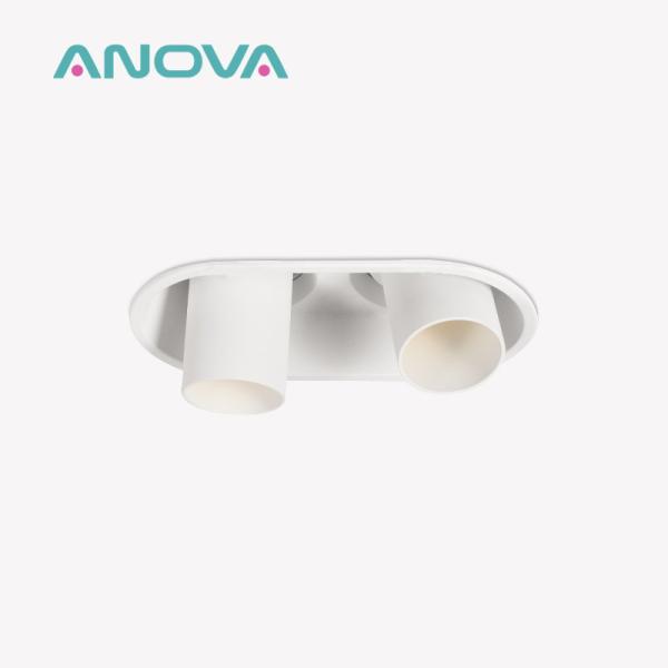 Quality Customizable Anti-Glare GU10 Recessed Spotlight Frame Designed For Commercial Spaces for sale