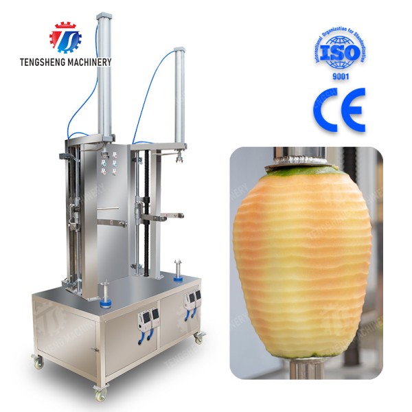 Quality papaya chieh-qua pumpkin wax gourd pineapple Vegetable Vertical double cutter for sale