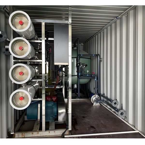 Quality 5-7 Stages Containerized Brackish Water Filtration System 100-1000m3 Per Day for sale