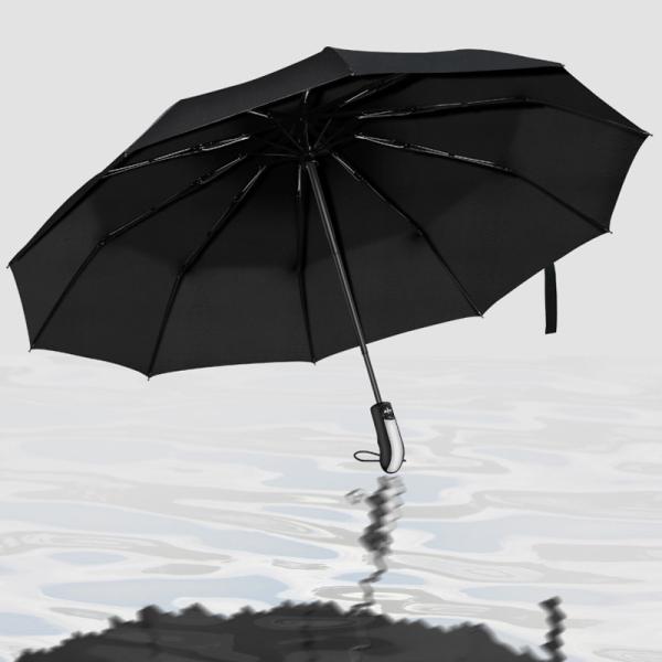 Quality Plastic Handle 23inch 10K 190T Pongee Automatic Folding Umbrella for School for sale