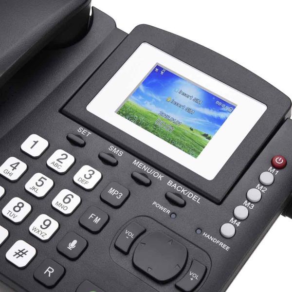 Quality FCC Dual SIM Landline Phone , 2G GSM SIM Landline Phone Back Battery Multi for sale