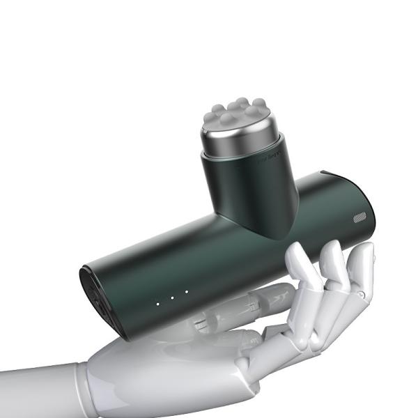 Quality Rechargeable Mini Handheld Massager Gun Percussion Silicon Heads FCC Approved for sale