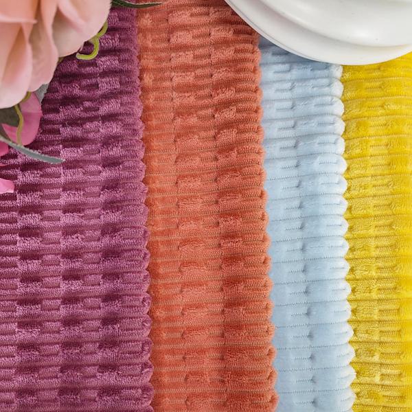 Quality 240GSM Flannel Fleece Jacquard Fabric Polyester Sleepwear Pillow for sale