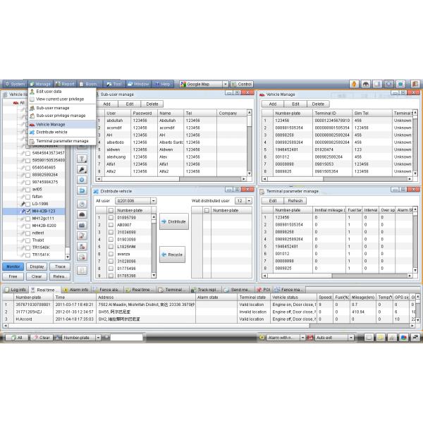 Quality Google Maps Enterprise Automobile Fleet Tracking Management and Monitoring for sale