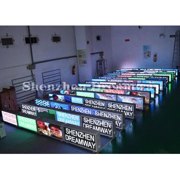Quality Wireless 4G Wifi Taxi LED Display P5 Double Sided Screen Cab Roof Signs SMD2727 for sale