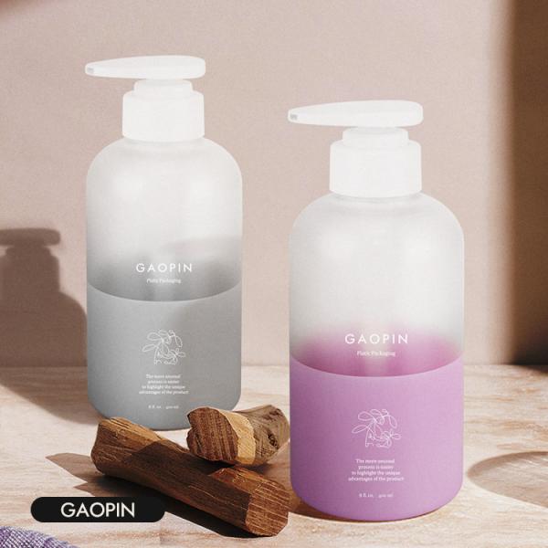 Quality 400ml Pet Plastic Bottle Custom Skincare Packaging Body Wash Lotion Pump Bottle for sale